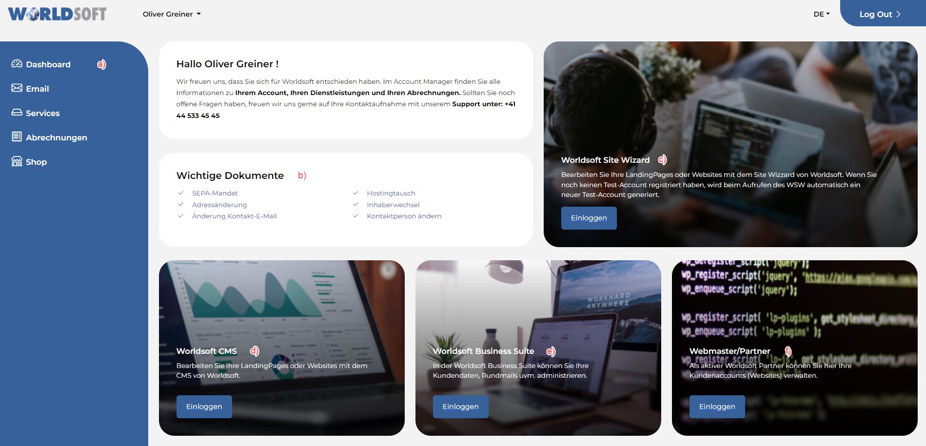 Worldsoft Support - Account Manager